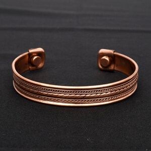 Magnetic Pure Copper Bangle | Solid Copper Bangle | Tibetan Style | Set ...