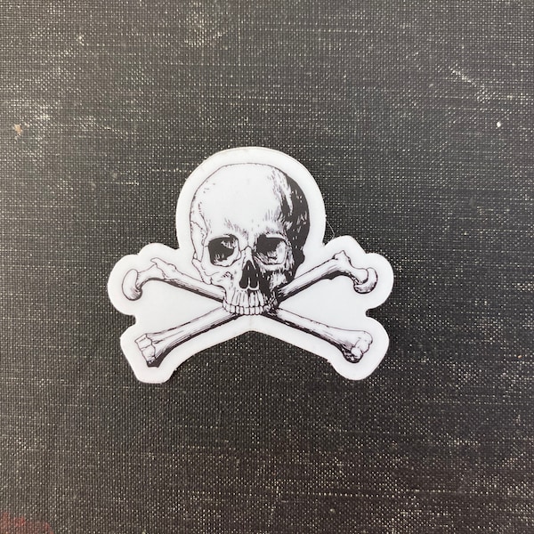 Skull and Bones Stickers - Etsy