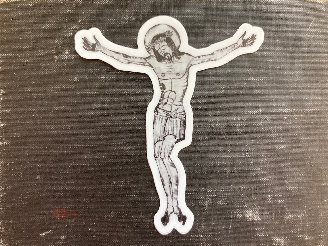 Jesus Christ Sticker Crucifix Sticker Spiritual Sticker - Etsy UK
