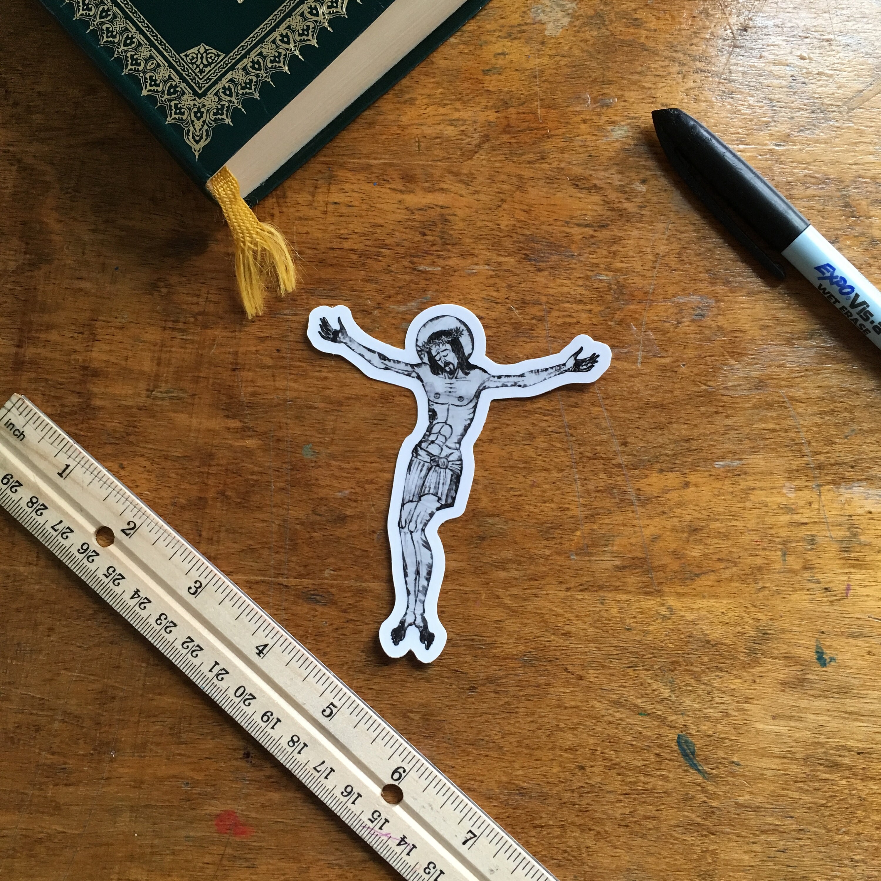 Jesus Christ Sticker Crucifix Sticker Spiritual Sticker - Etsy UK