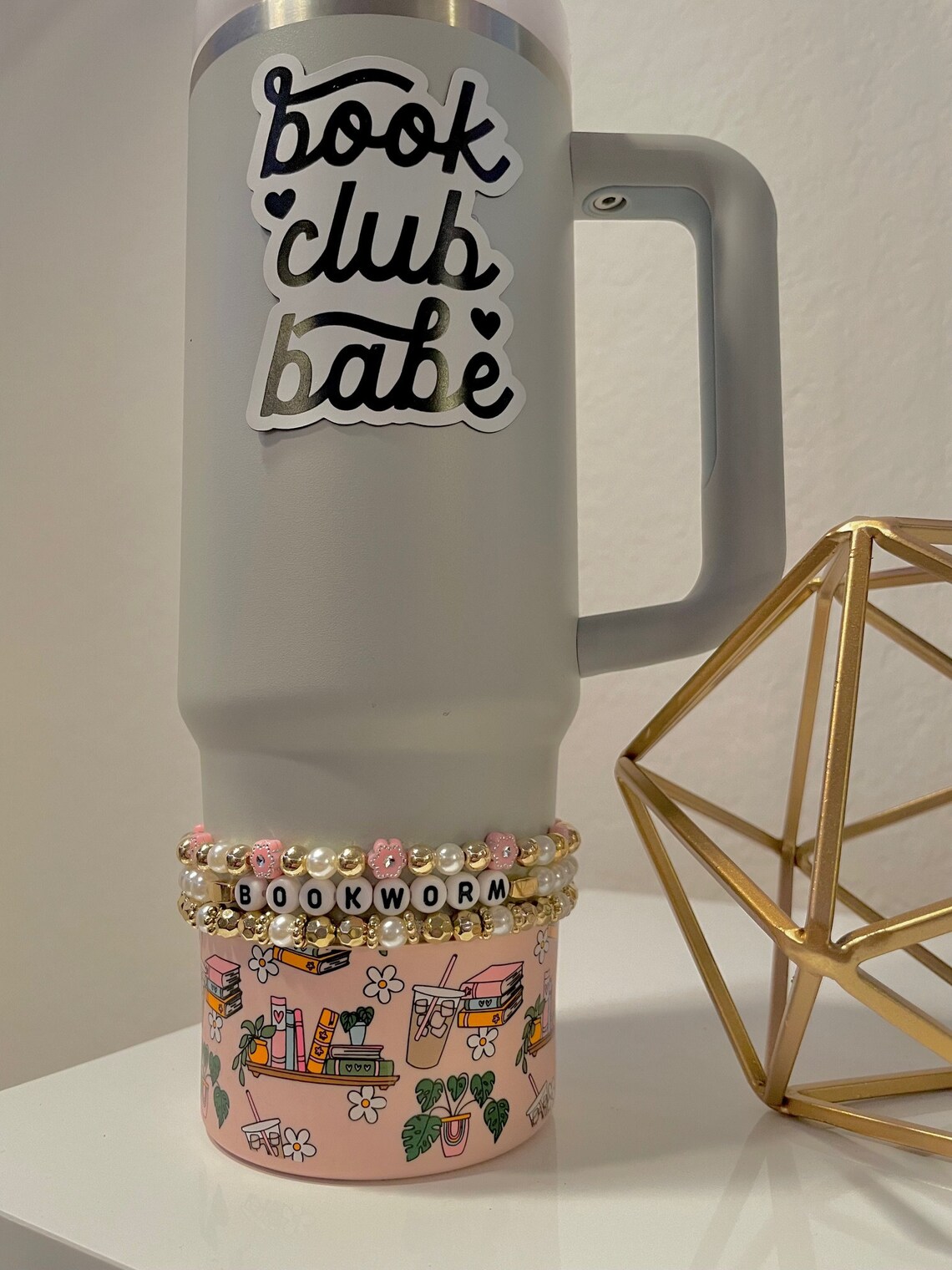 Stanley Cup Charm Accessory Bookworm Bookish Friendship Bracelets ...