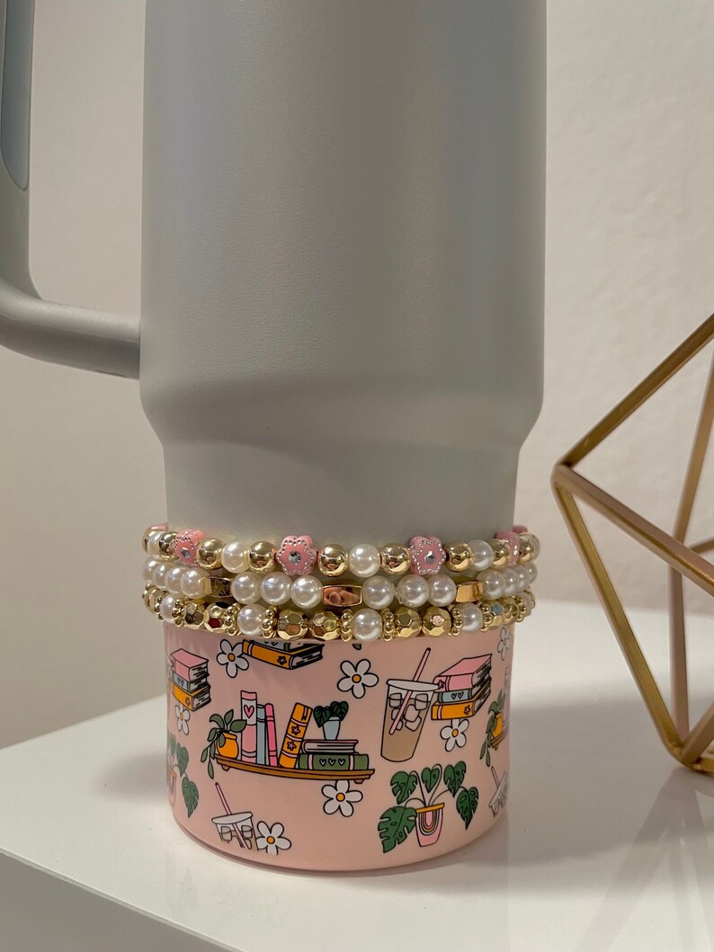 Stanley Cup Charm Accessory Bookworm Bookish Friendship Bracelets ...