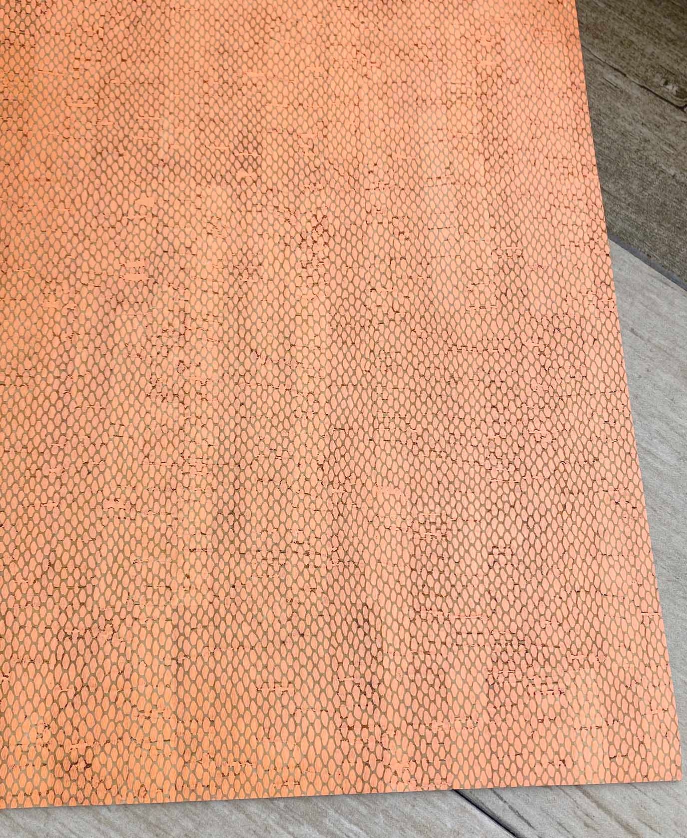 Cork Leather Mango Mania Snake Print Cork Printed Leather - Etsy