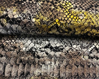 Snake Print Leather | Etsy