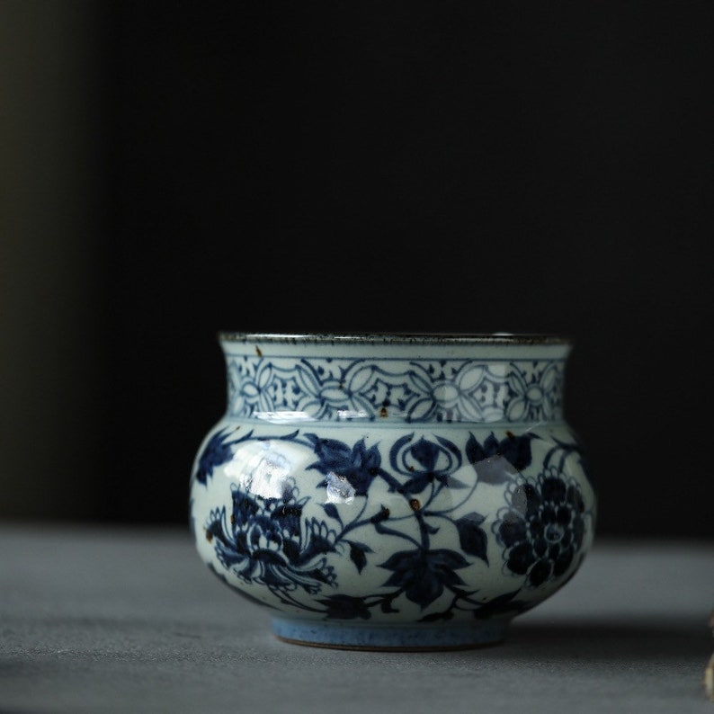 800ml Jingdezhen Hand-painted Peony/cloud Dragon/winding Stem Pattern ...