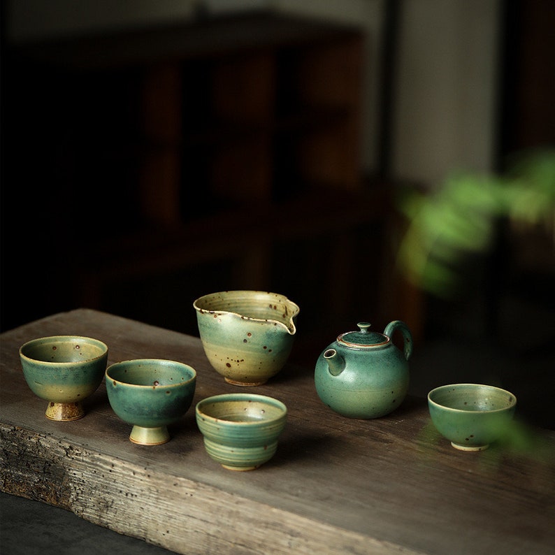 Handmade Teapot Setbanana Green Teapot Set - Etsy