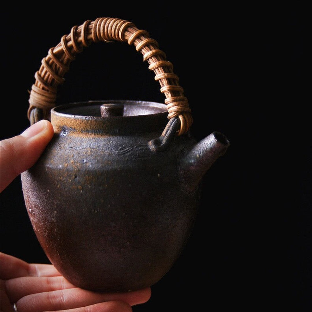 250-300ml Handmade Pottery Kettle /alcohol &charcoal Stove Kettle With ...