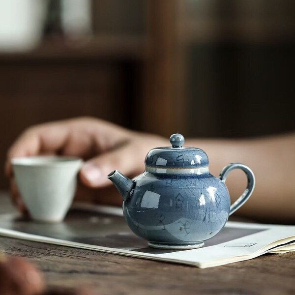Blue Teapots - Etsy