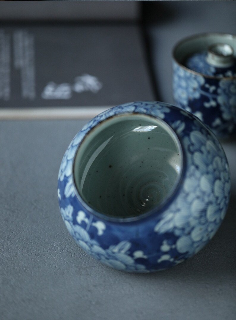 800ml Jingdezhen Hand-painted Peony/cloud Dragon/winding Stem Pattern ...