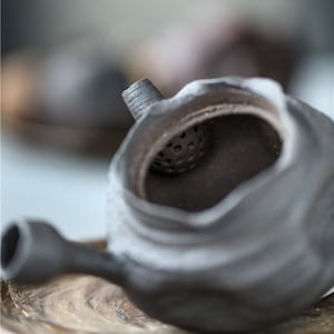 Handmade Pottery Clay Teapot,side-handle Teapot,100-120ml - Etsy