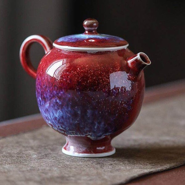 Red Teapot - Etsy