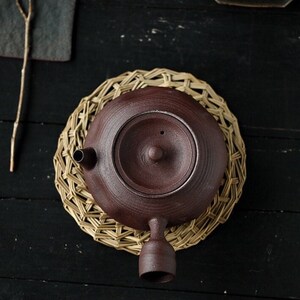 450ml Handmade Side -handle Pottery Kettle-electronic Stove&charcoal ...