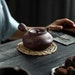450ml Handmade Side -handle Pottery Kettle-electronic Stove&charcoal ...