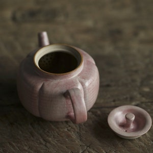 160ml Handmade Teapot, Light Pink Pottery Teapot - Etsy