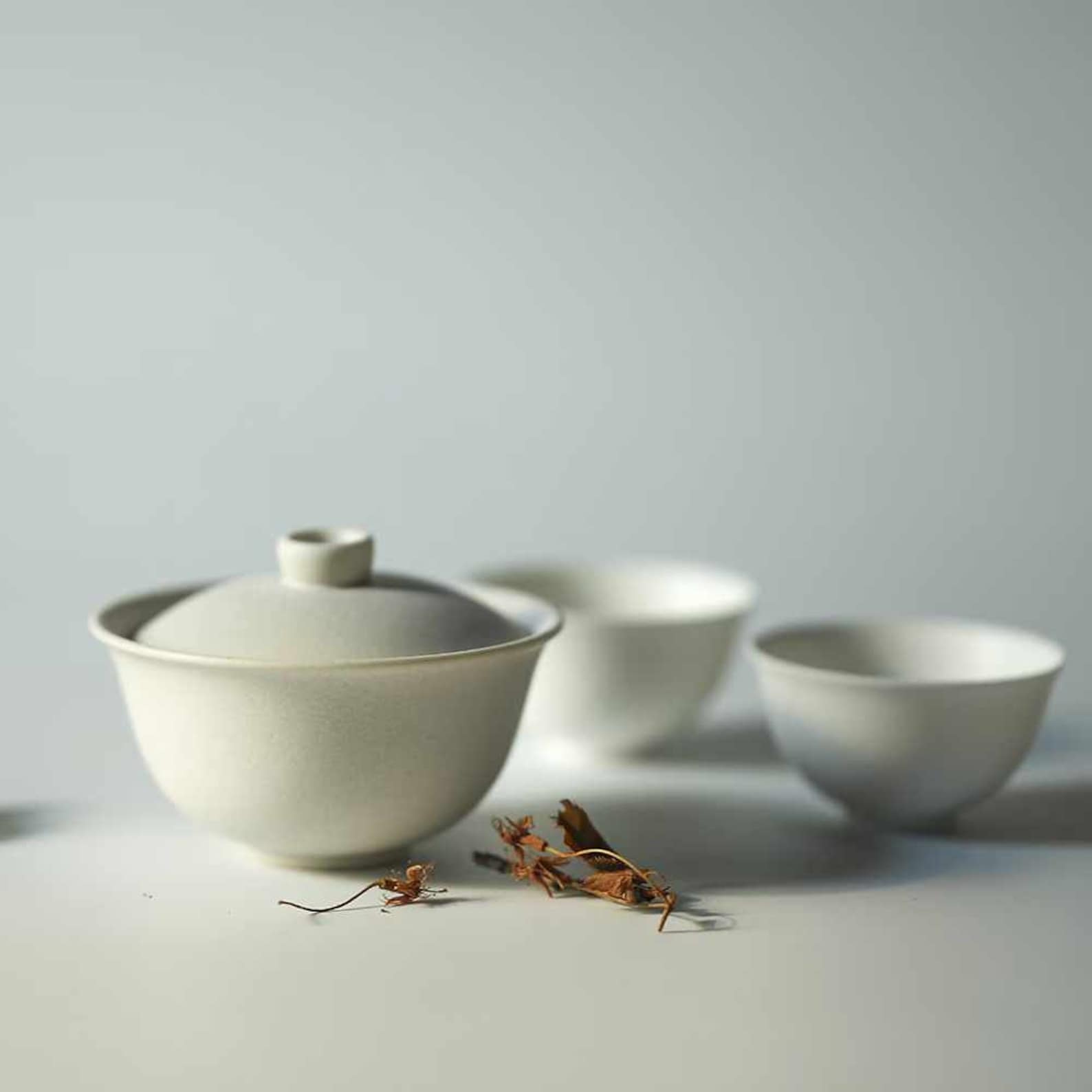 80ml Snow White/ Cream Mini Gaiwan Set - Etsy