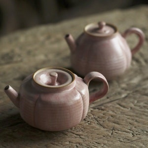 160ml Handmade Teapot, Light Pink Pottery Teapot - Etsy