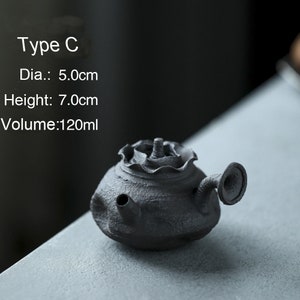 Handmade Pottery Clay Teapot,side-handle Teapot,100-120ml - Etsy