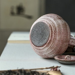 400ml Handmade Pottery Kettle-cherry Blossoms Pink Kettle-electronic Stove&charcoal Stove Kettle ...