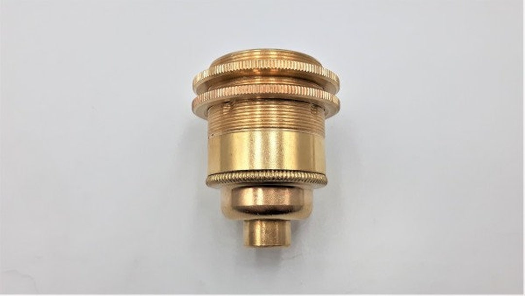 E27 Edison Screw Lamp Holder With 2 Shade Rings Brass 10mm Base Thread ...