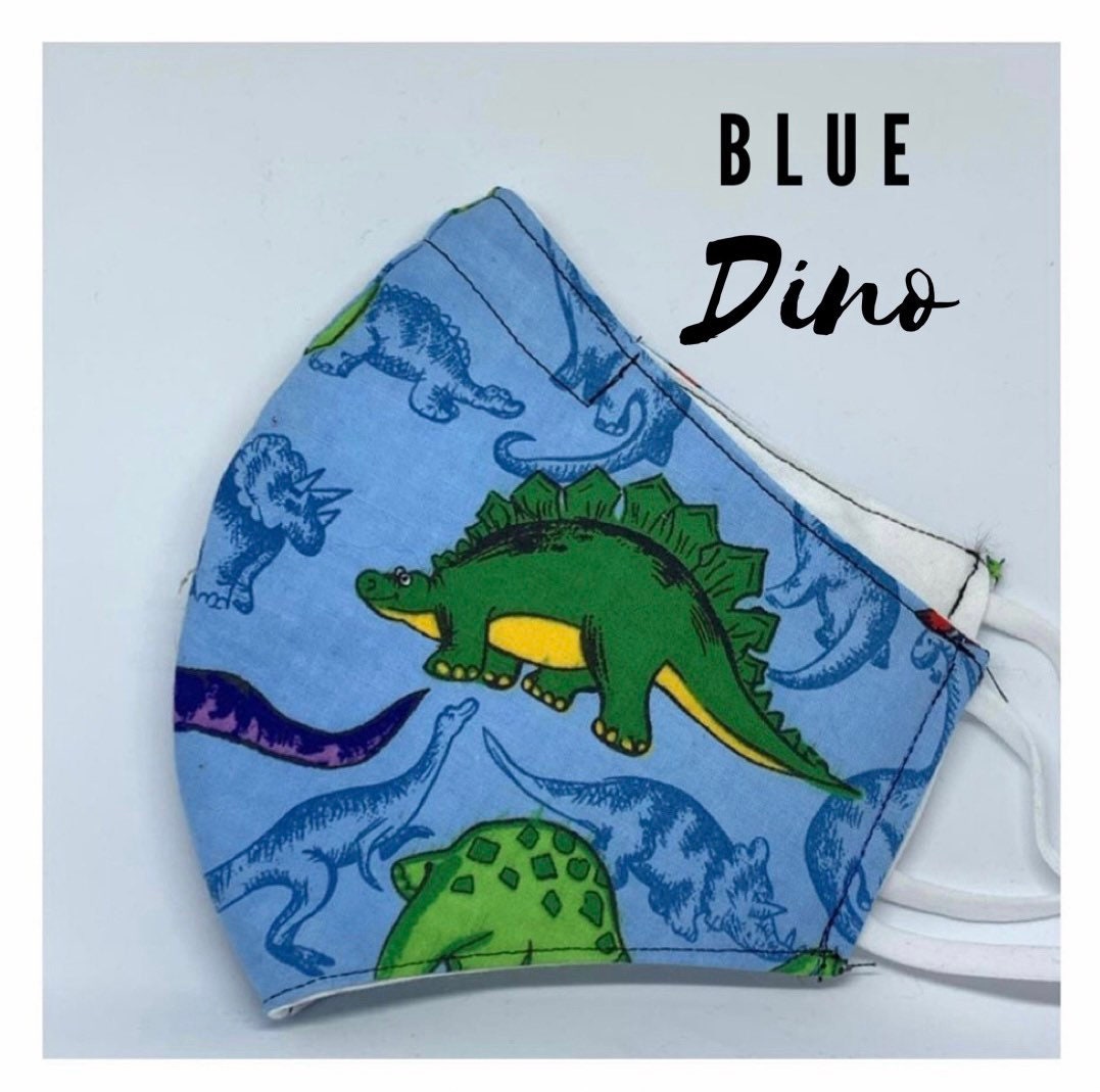 Blue Dino Mask Refer to Photos for Measurement Instructions - Etsy