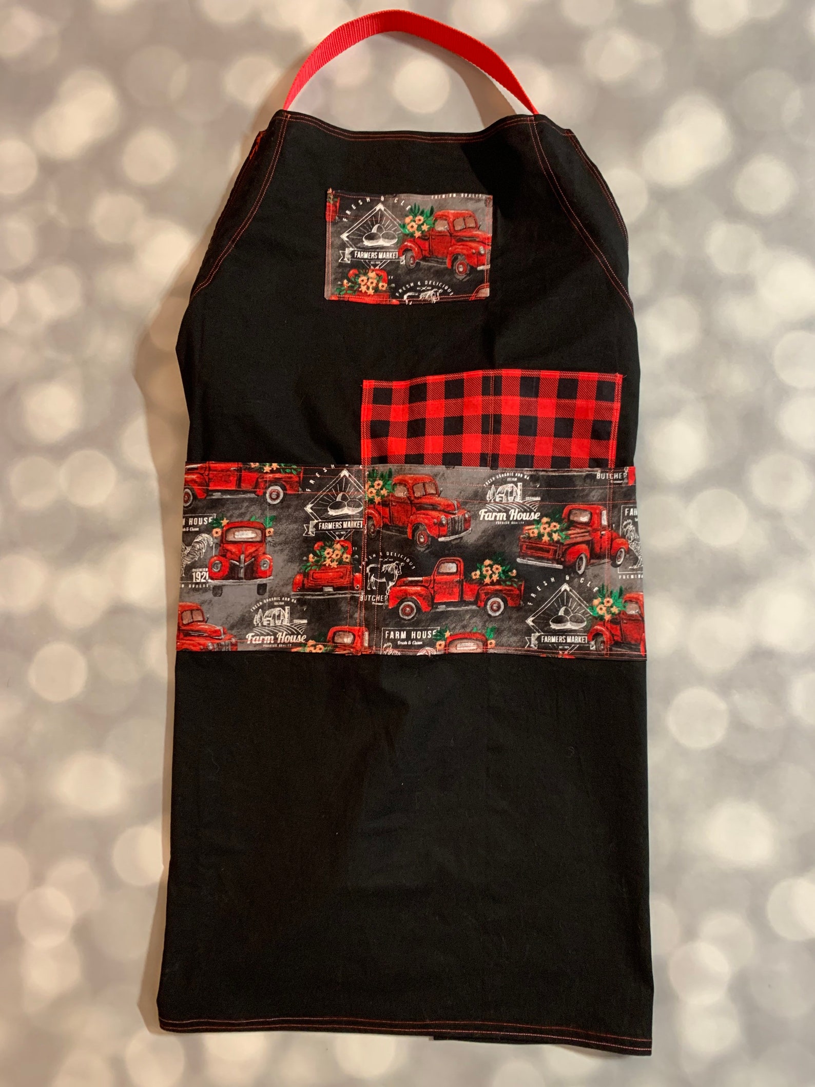 Vintage Red Truck Apron adult: One Size Fits Most - Etsy