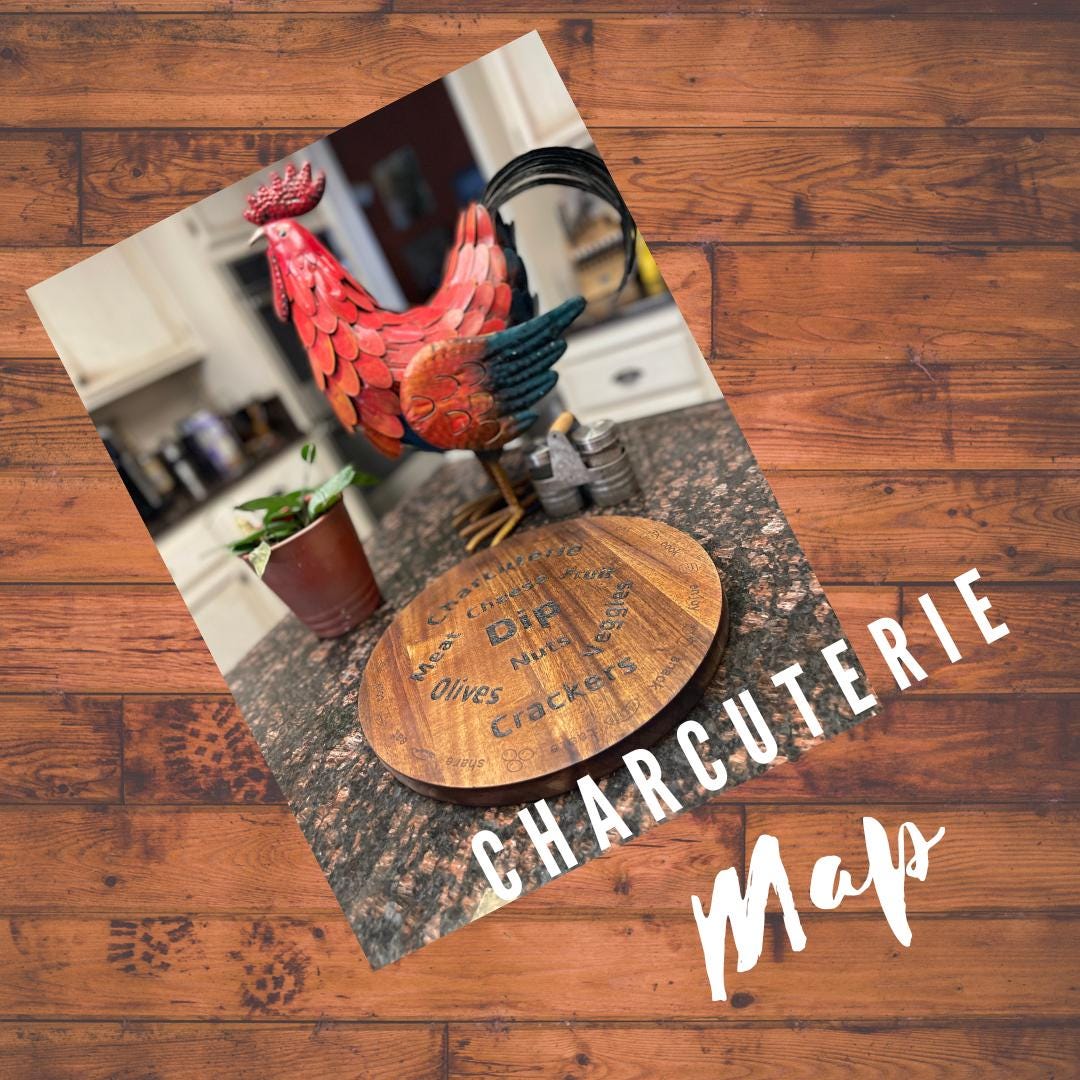 Charcuterie Map (charcuterie Board) - Etsy