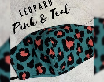 Pink Leopard Mask | Etsy