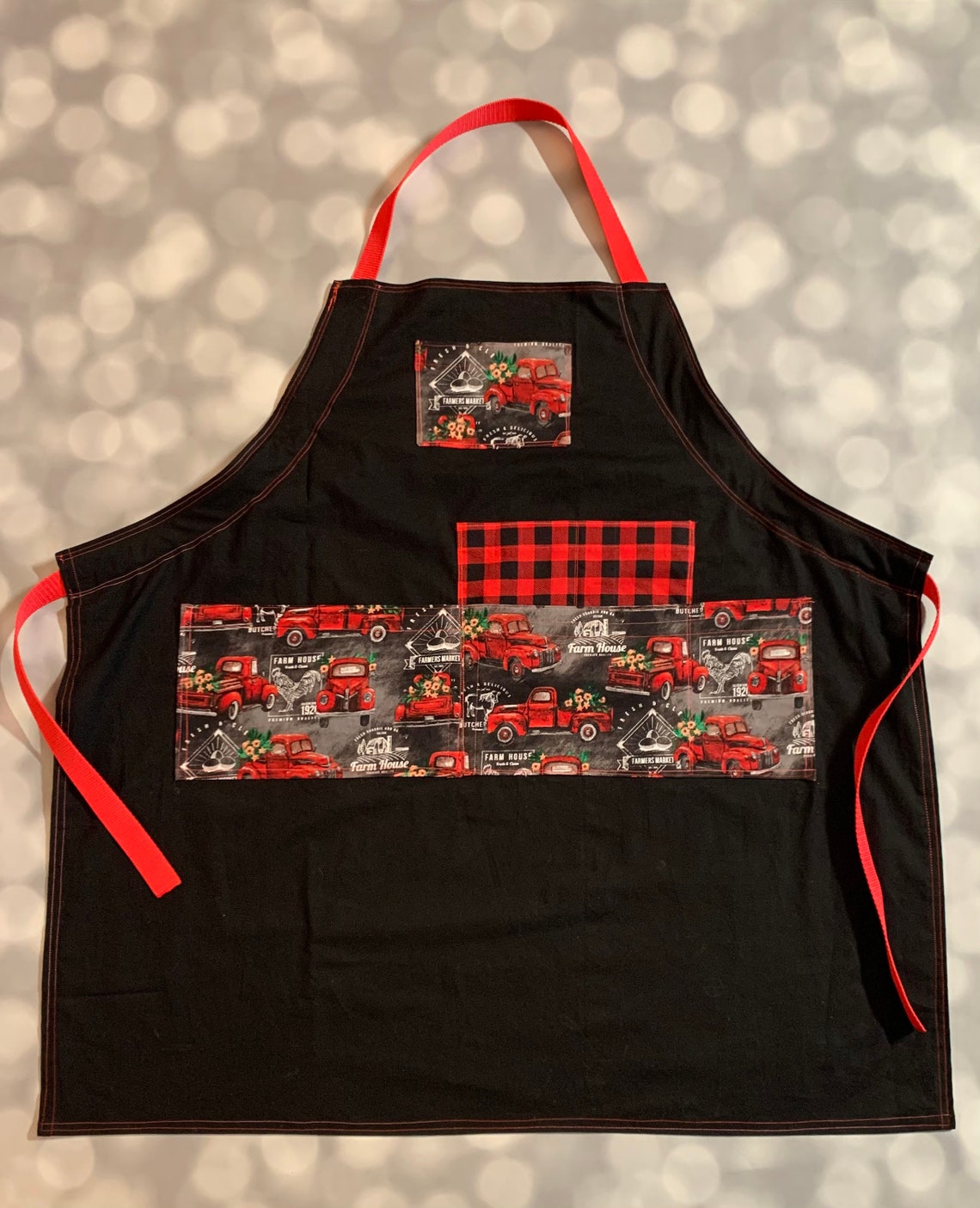 Vintage Red Truck Apron adult: One Size Fits Most - Etsy