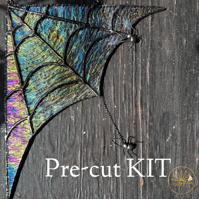 Spider Web Stained Glass - Etsy