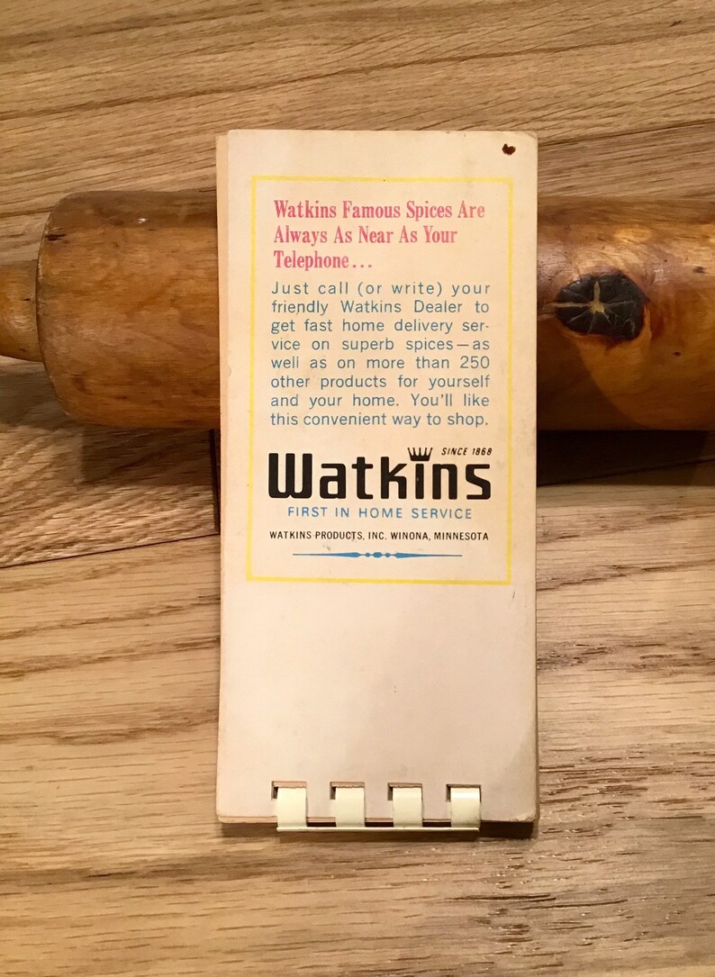 Vintage Watkins Spice Handbook. Watkins Products. Spices. | Etsy Vintage Watkins Spice Handbook. Watkins Products. Spices. | Etsy