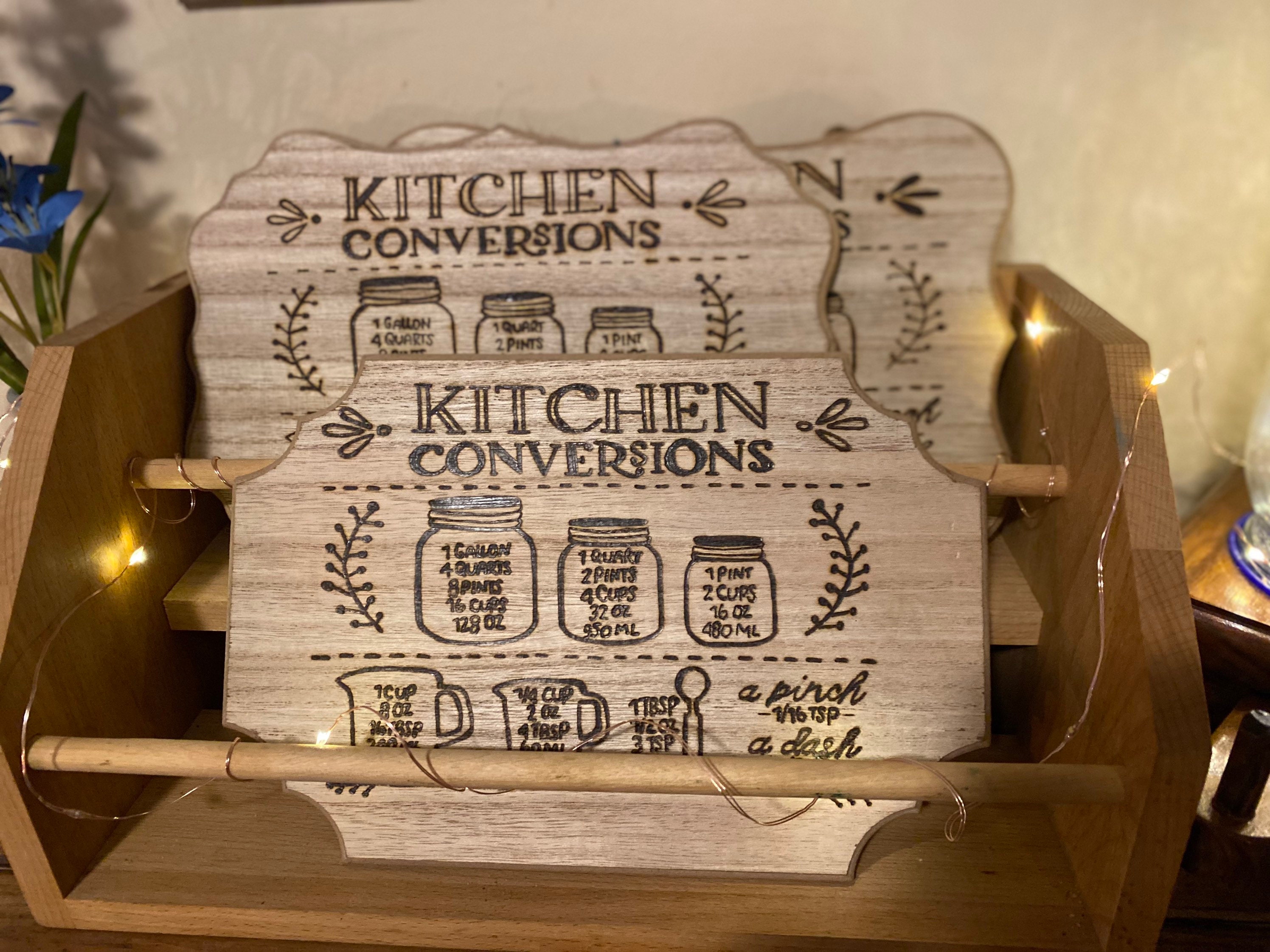 Kitchen Conversion Sign, 9x6 - Etsy