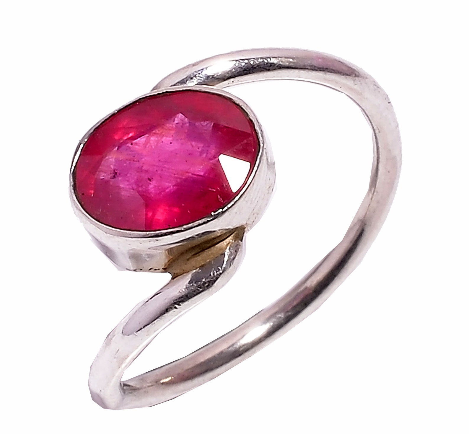 Natural Ruby Ring 925 Solid Sterling Silver Ring Handmade | Etsy