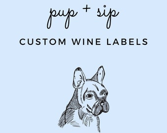 Custom Dog Wine Label - Etsy