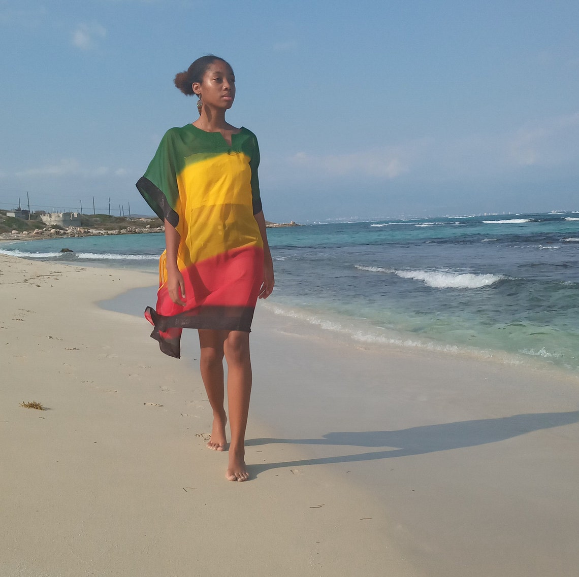 Multi Purpose Beach Cover up Dress rasta Colours - Etsy
