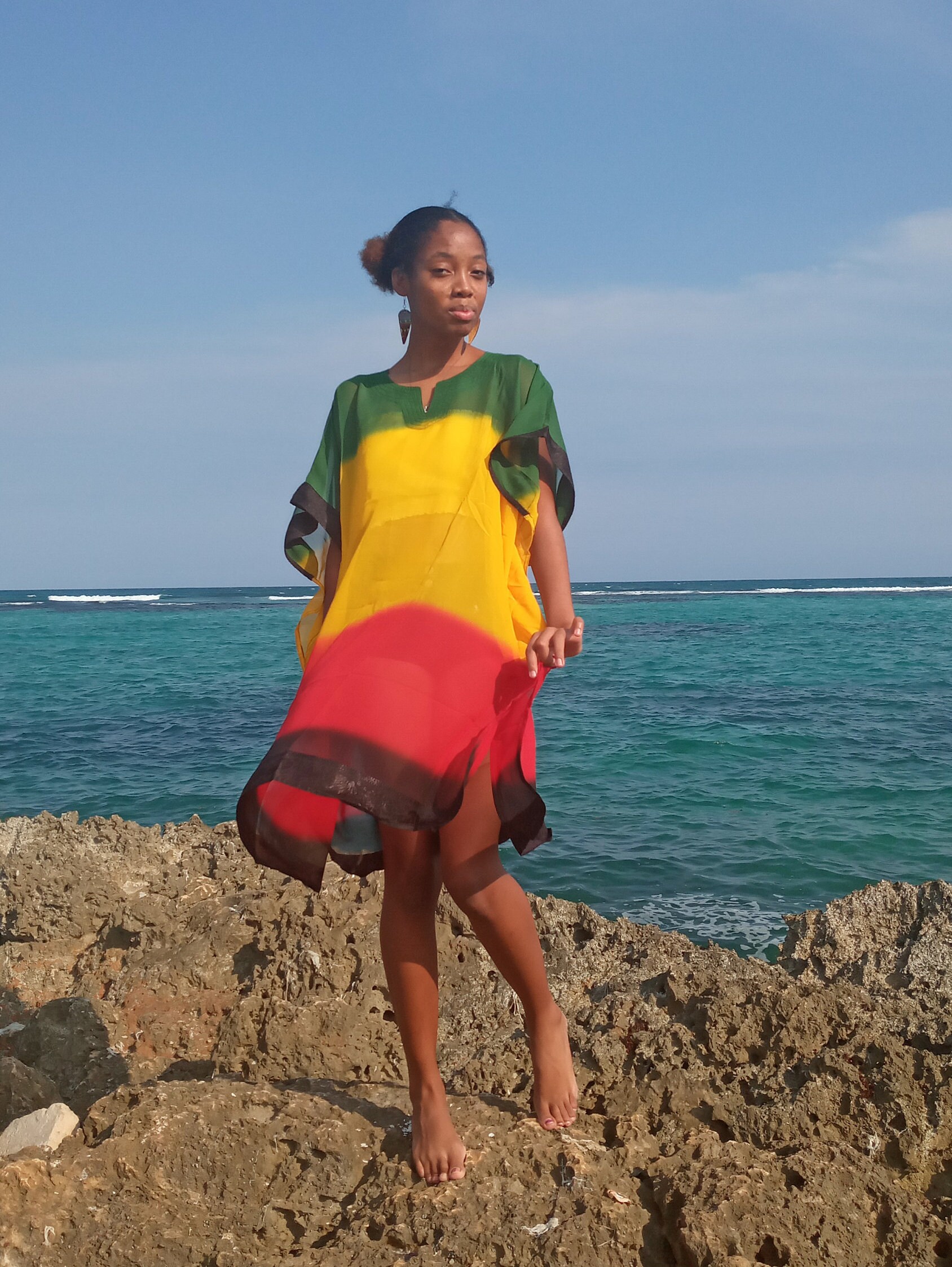 Multi Purpose Beach Cover up Dress rasta Colours - Etsy