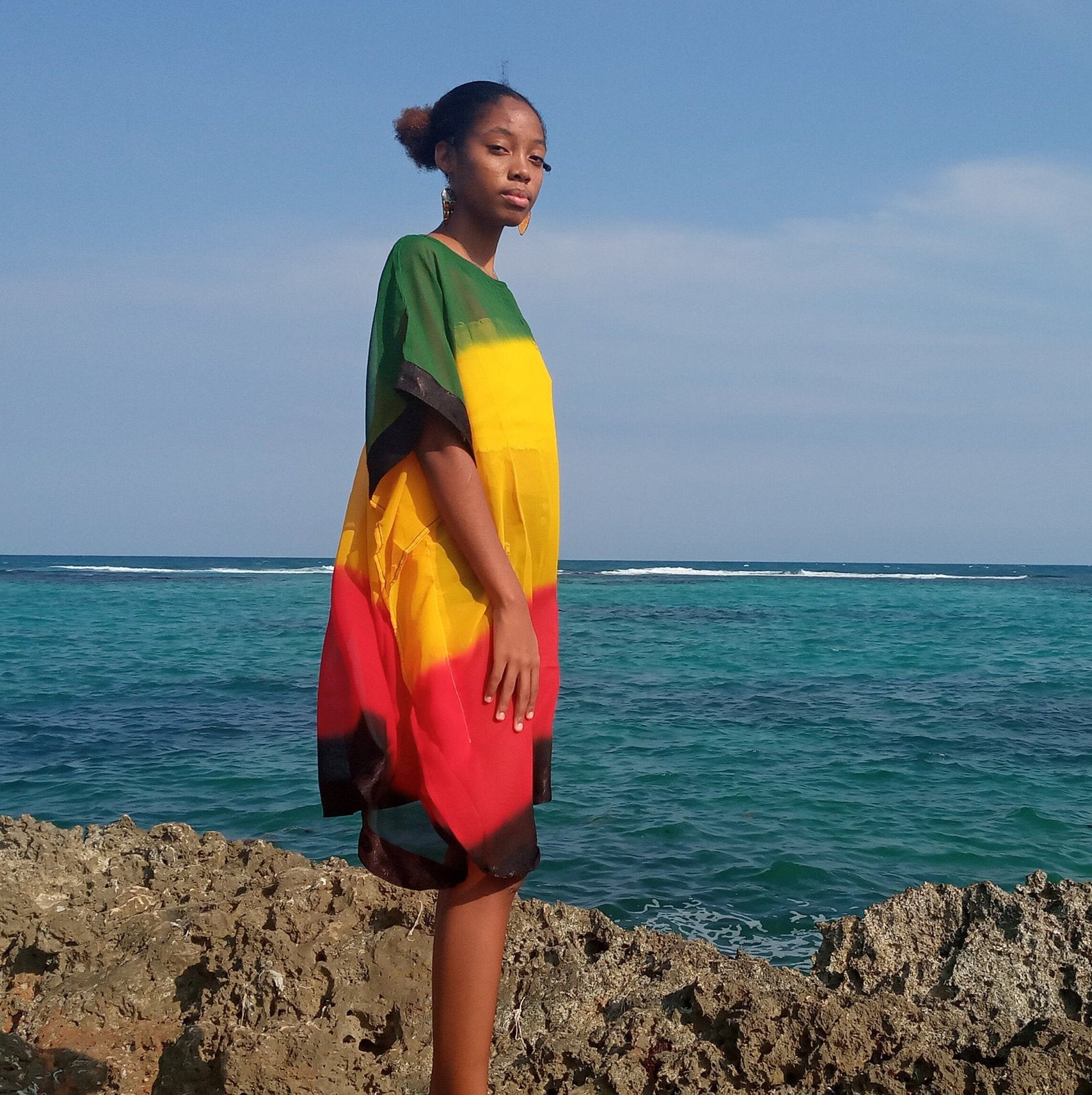 Multi Purpose Beach Cover up Dress rasta Colours - Etsy