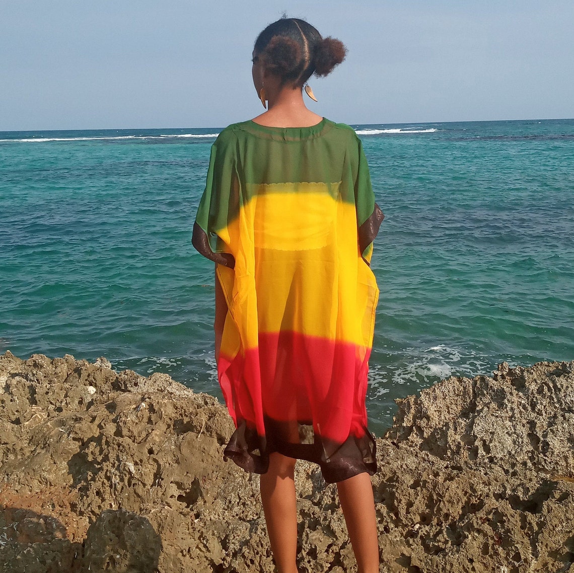 Multi Purpose Beach Cover up Dress rasta Colours - Etsy