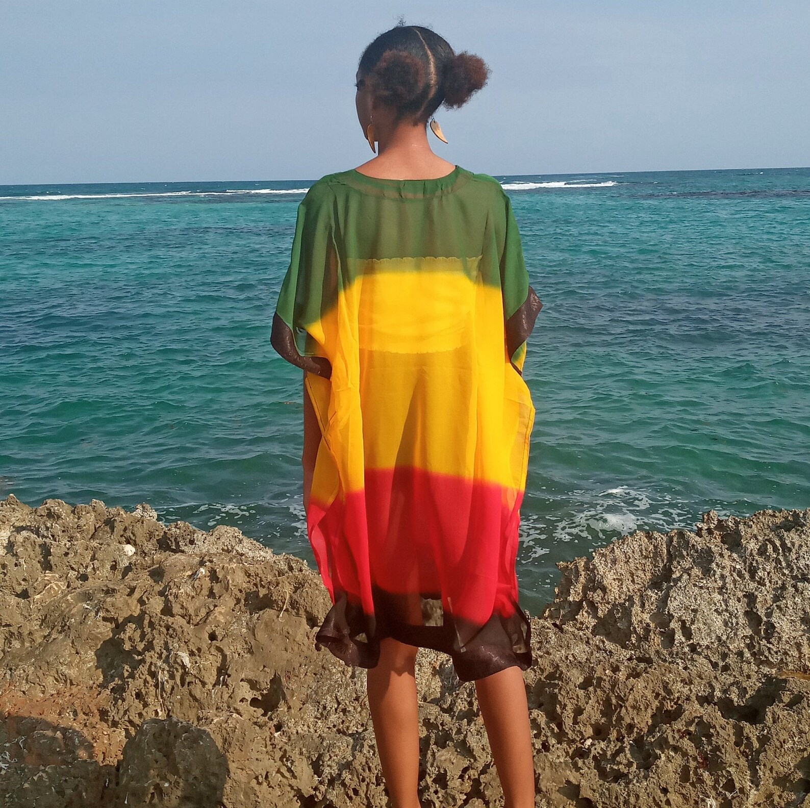 Multi Purpose Beach Cover up Dress rasta Colours - Etsy