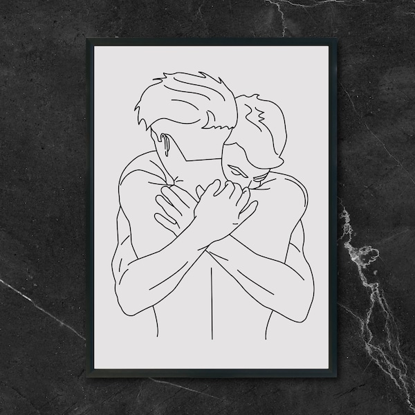 Gay Line Art - Etsy