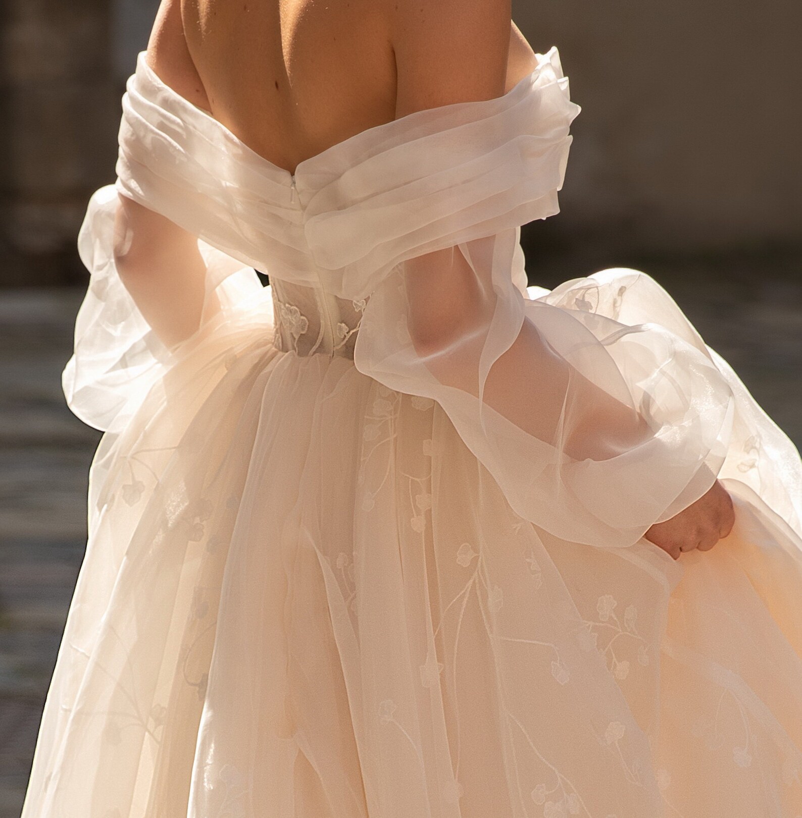 Gorgeous Lace Wedding Dress With Delicate Flowers. Dress Made - Etsy