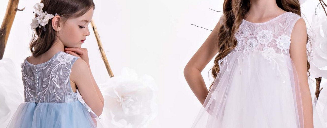 Delicate tulle dress with high waist. The bodice is created by | Etsy