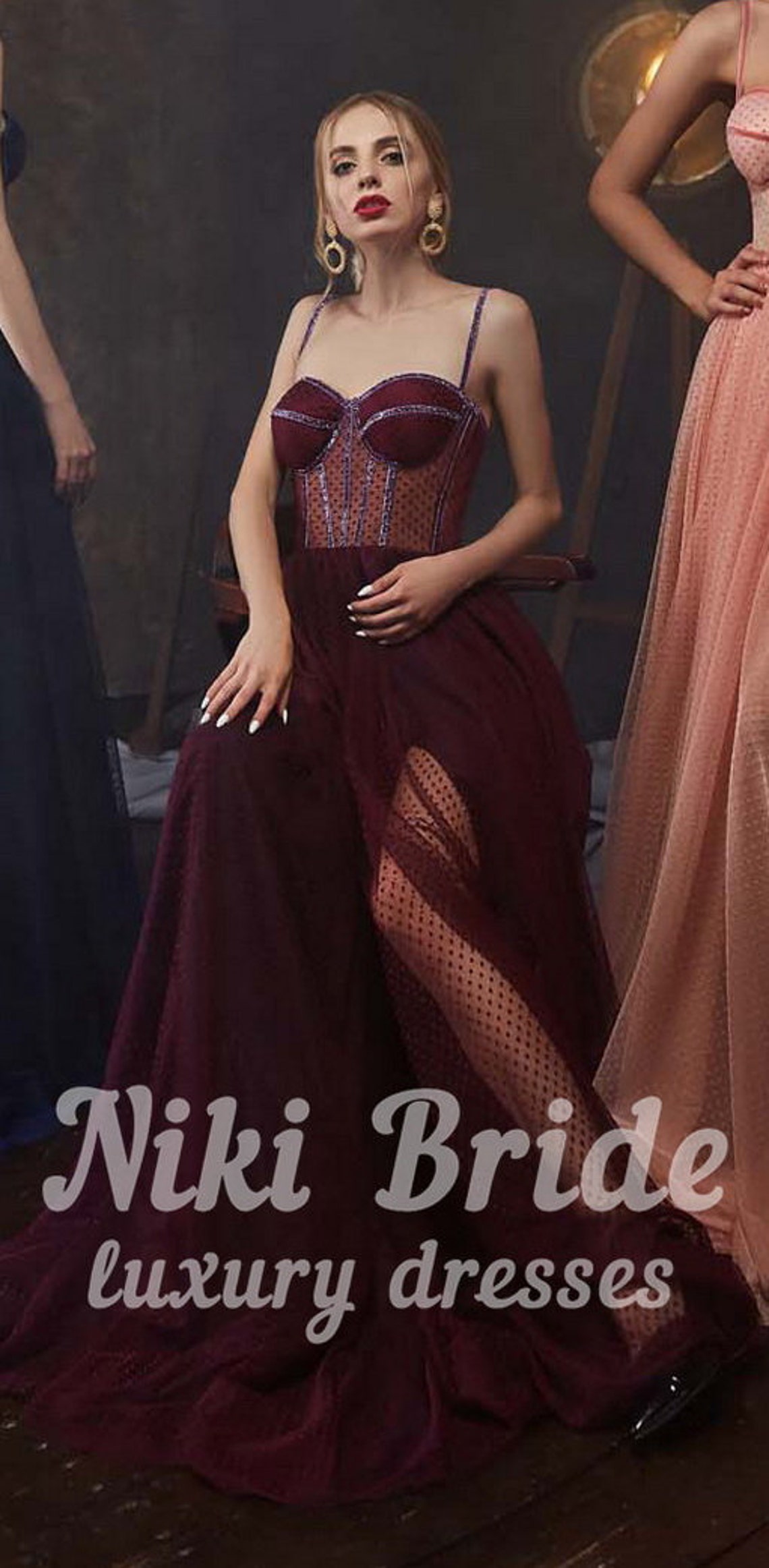 Corset Dress With Velvet Ribbon That Emphasizes the Details of - Etsy