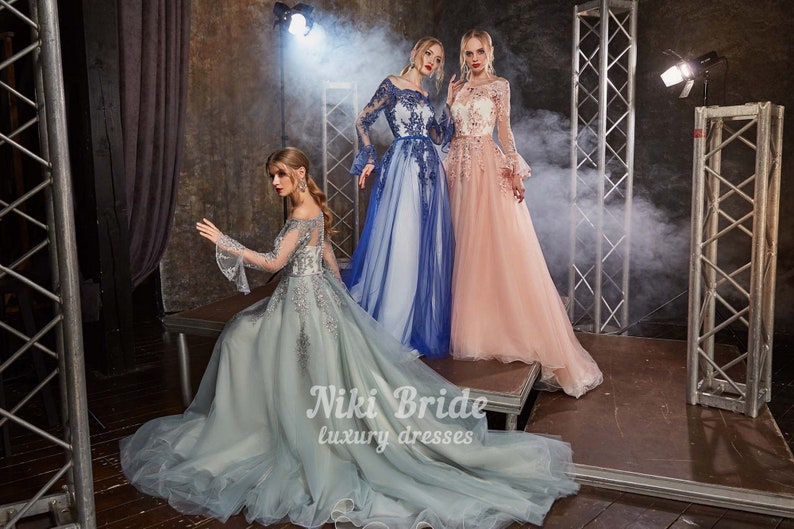 A Delicate Dress Created by Tulle and Expensive Lace. Dress | Etsy