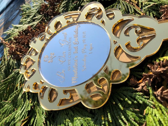 Enchanted Hand Mirror GLOWFORGE Laser Cut Ready - Etsy