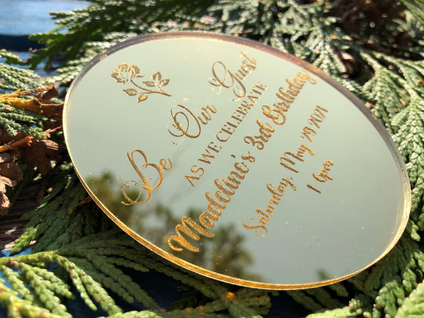 Enchanted Hand Mirror GLOWFORGE Laser Cut Ready - Etsy