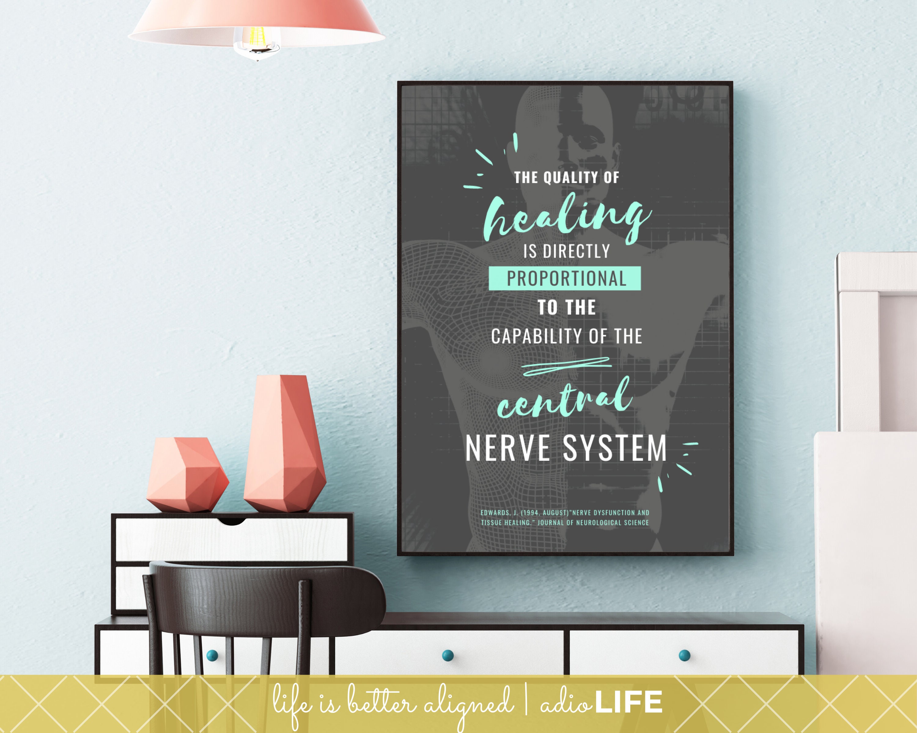 Quality of Healing Chiropractic Poster Chiropractor Gift - Etsy