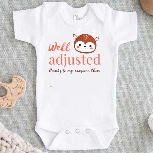 Chiropractic Baby Gift for Girls Well Adjusted Baby Chiro - Etsy