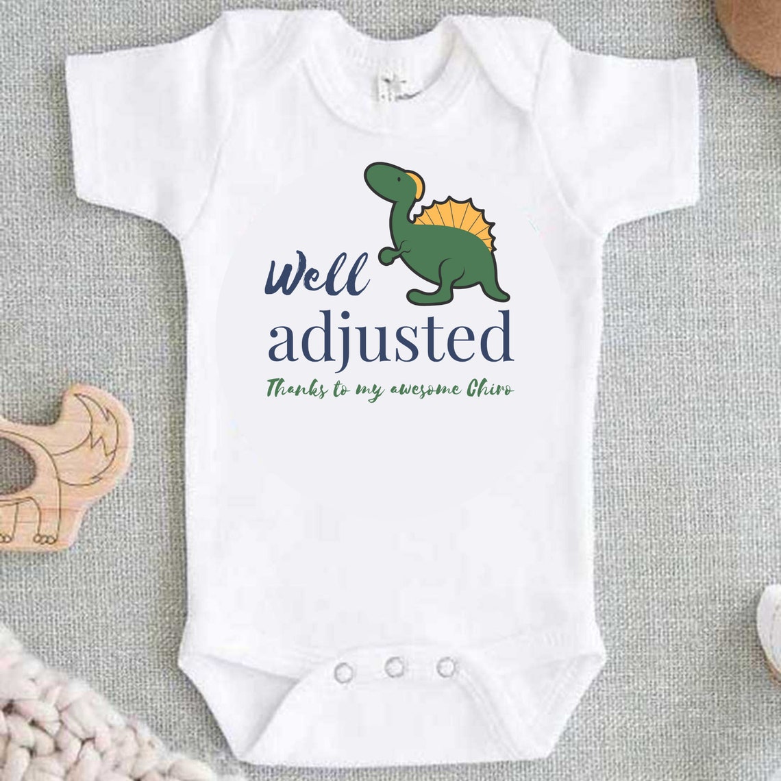 Chiropractic Onesie Boy, Well Adjusted, Chiropractic Baby, Chiro Kid ...
