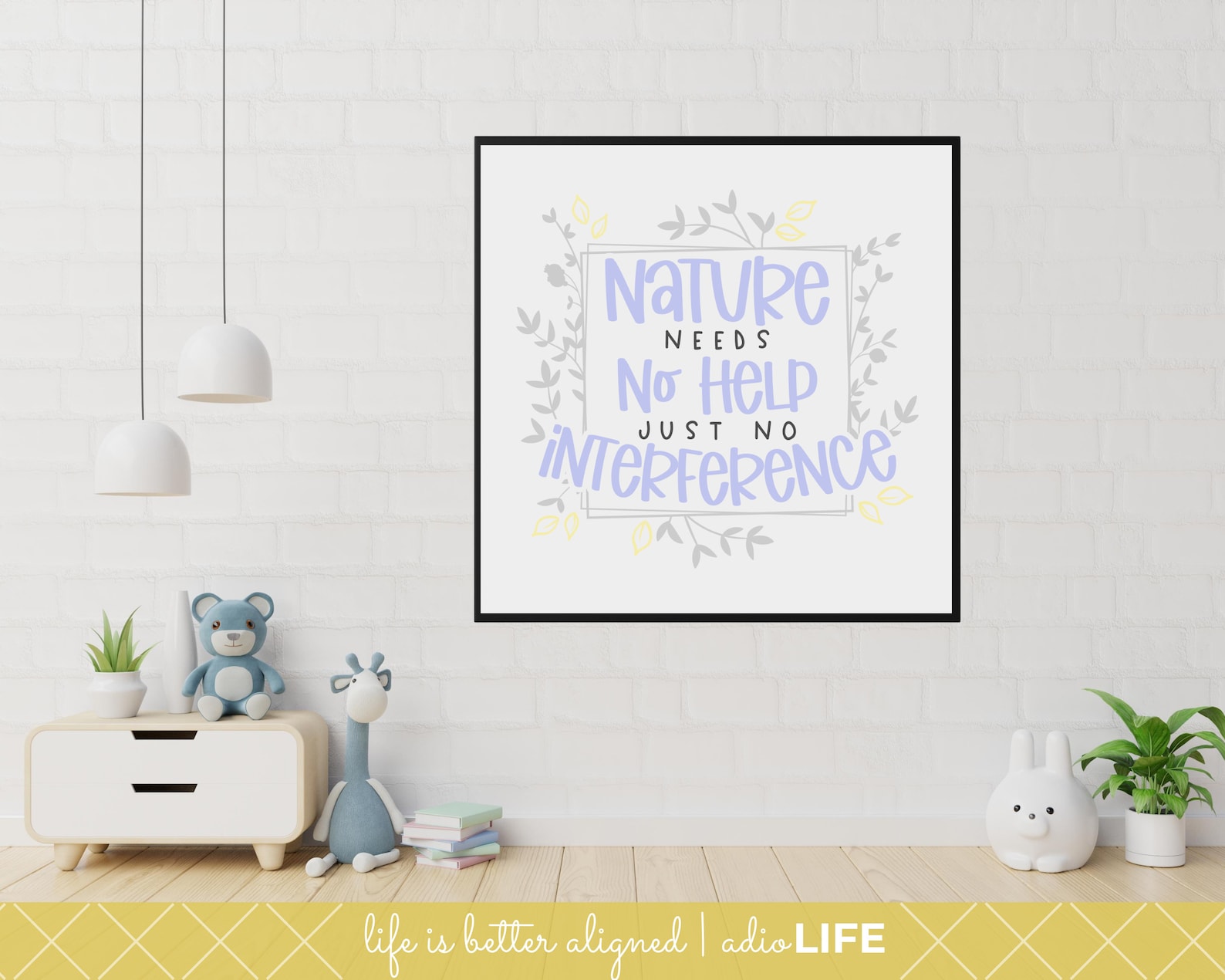 Chiropractic Wall Art, Chiro Office Poster, Nature Needs No Help Just ...