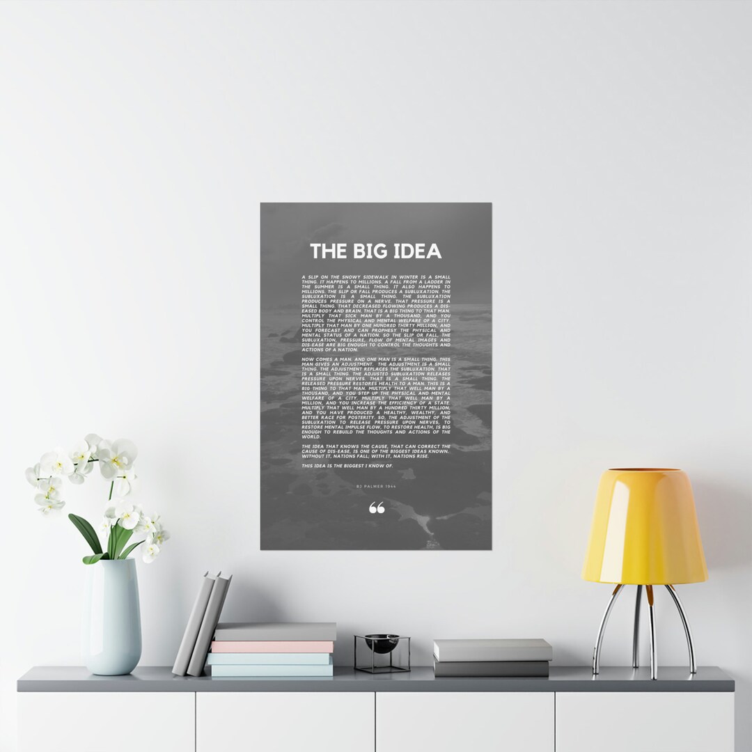 Get the Big Idea Poster Gray - Etsy